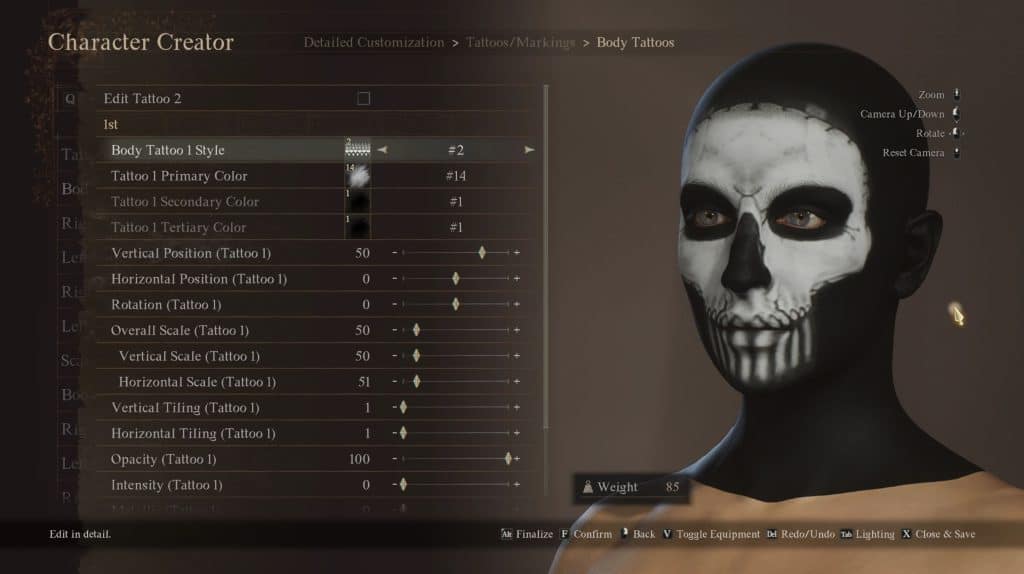 COD Ghost Skull Tattoo | Dragon's Dogma 2 Mod